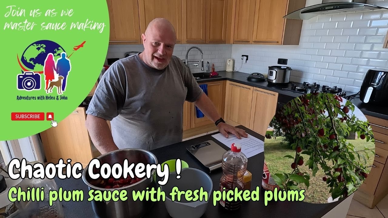 Chaotic Cooking - Spicy Plum Sauce Madness with Homegrown Plums - YouTube