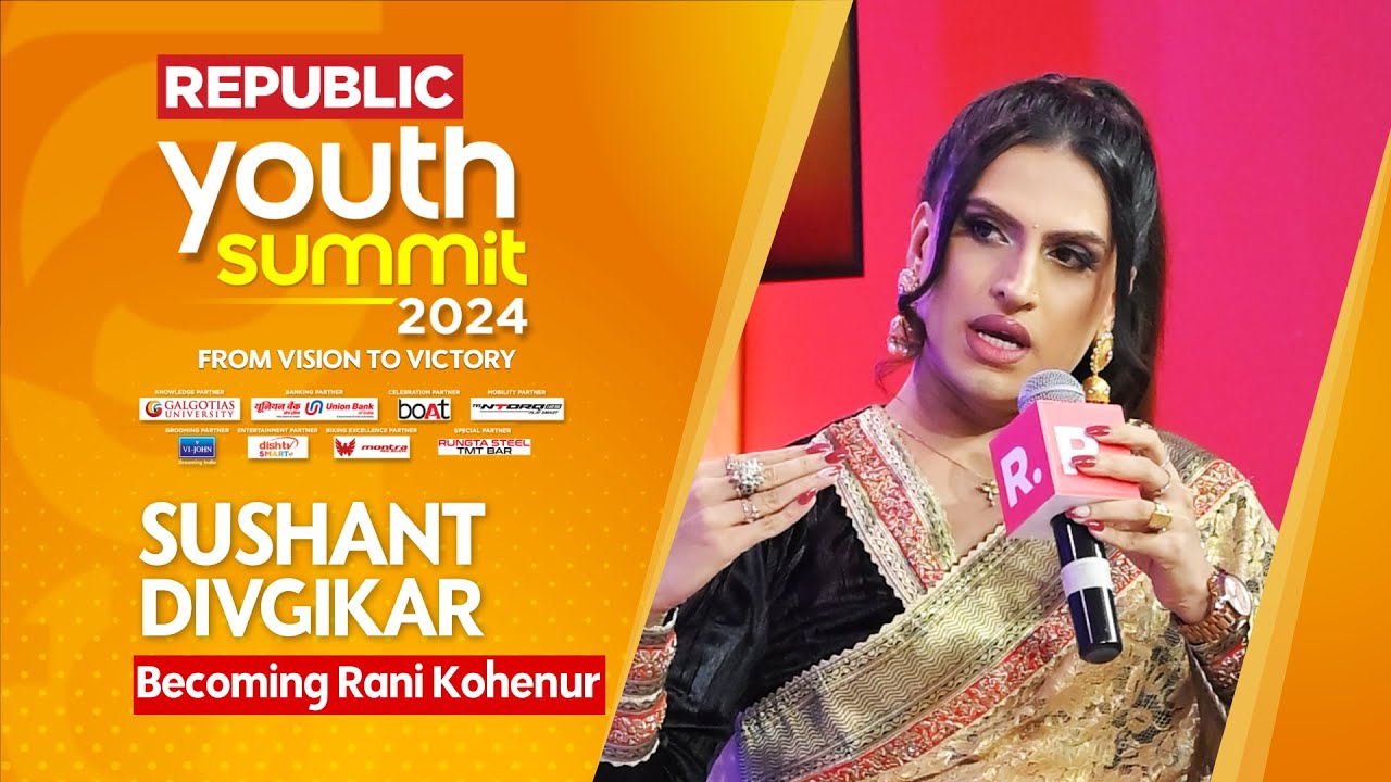 Actor, Singer, And Drag Queen Sushant Divgikar At Republic Youth Summit - YouTube