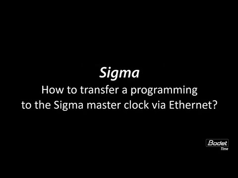 SIGMA tutorial: how to transfer a configuration to the SIGMA master ...