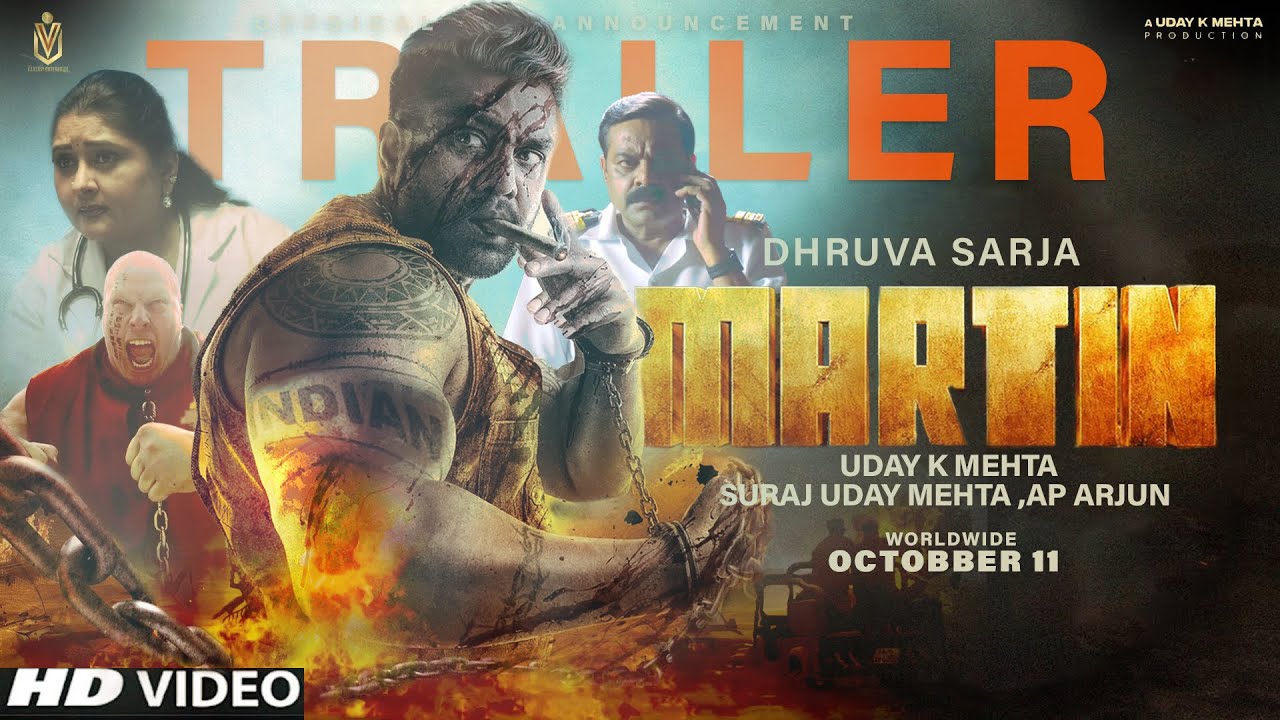 Martin | Hindi Trailer Update | Dhruva Sarja | Arjun Sarja | Martin ...