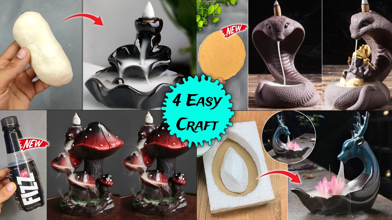 4 Unique Smoke Fountain - Cement Smoke Fountain ⛲ Hand Made Smoke ...