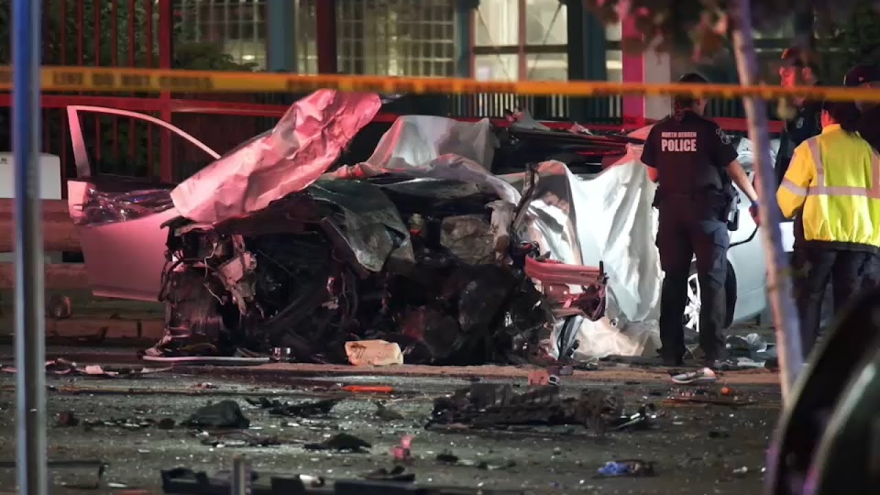2 cars involved in violent crash in NJ; major road leading to Lincoln ...