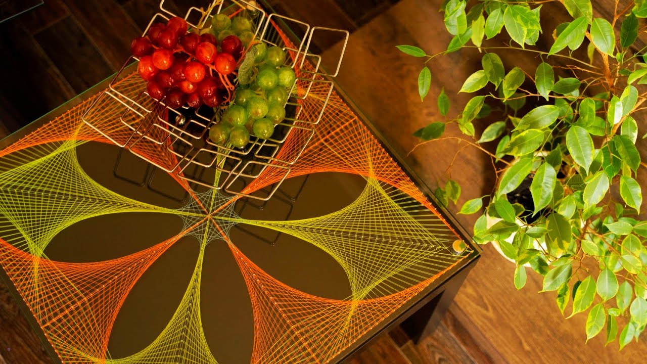 String Art Handmade Table 7 - YouTube