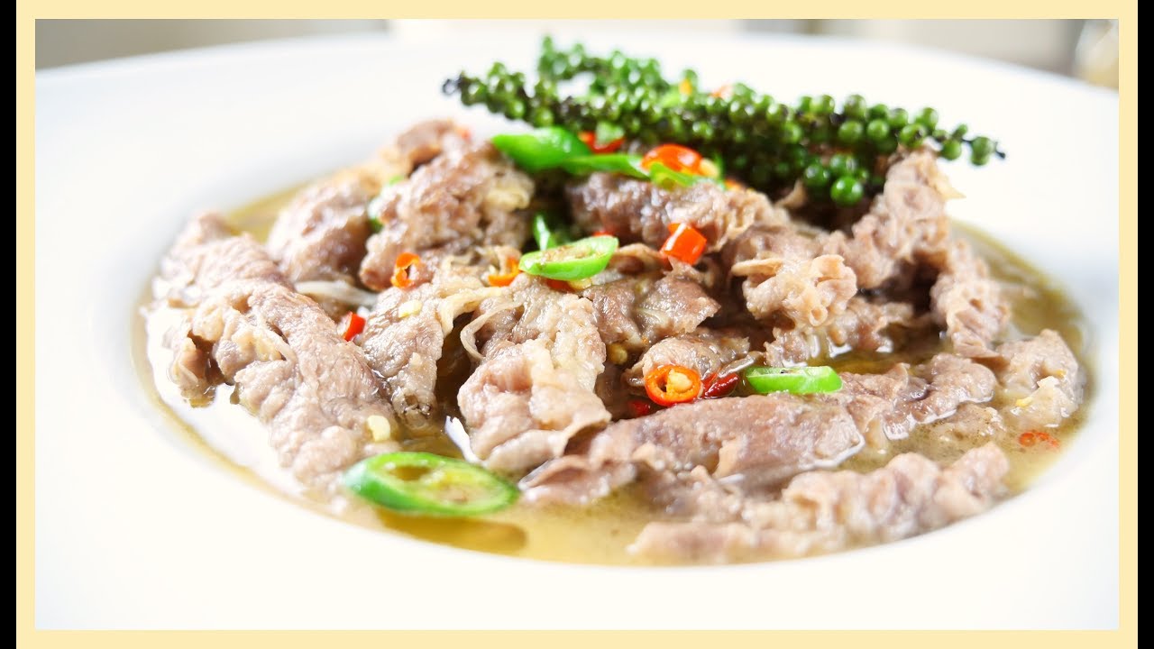 Sour beef (beef slices in sour soup) authentic Sichuan/ Szechuan food ...