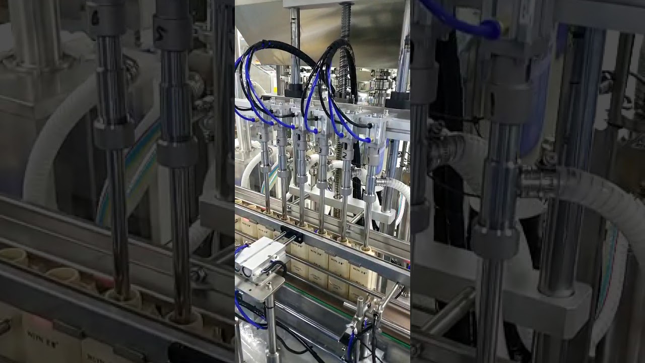 Automatic filling machine - YouTube