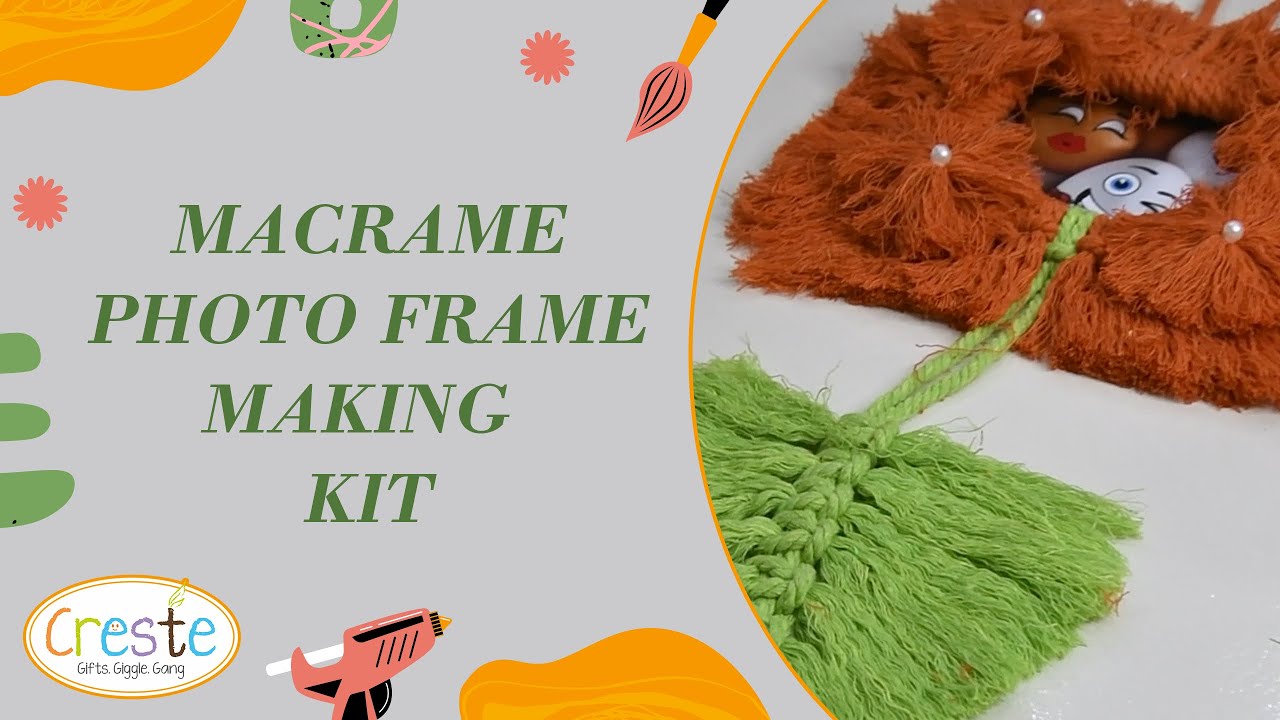 Creste Macrame Photo Frame Kit | Instructional Video - YouTube