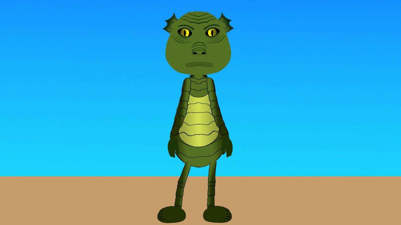 THE CREATURE FRONT FACING CHARACTER FOR CARTOON ANIMATOR - YouTube