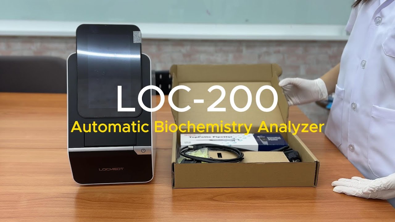 วิธีการใช้งานเครื่อง LOC-200 Automatic Biochemistry Analyzer - YouTube
