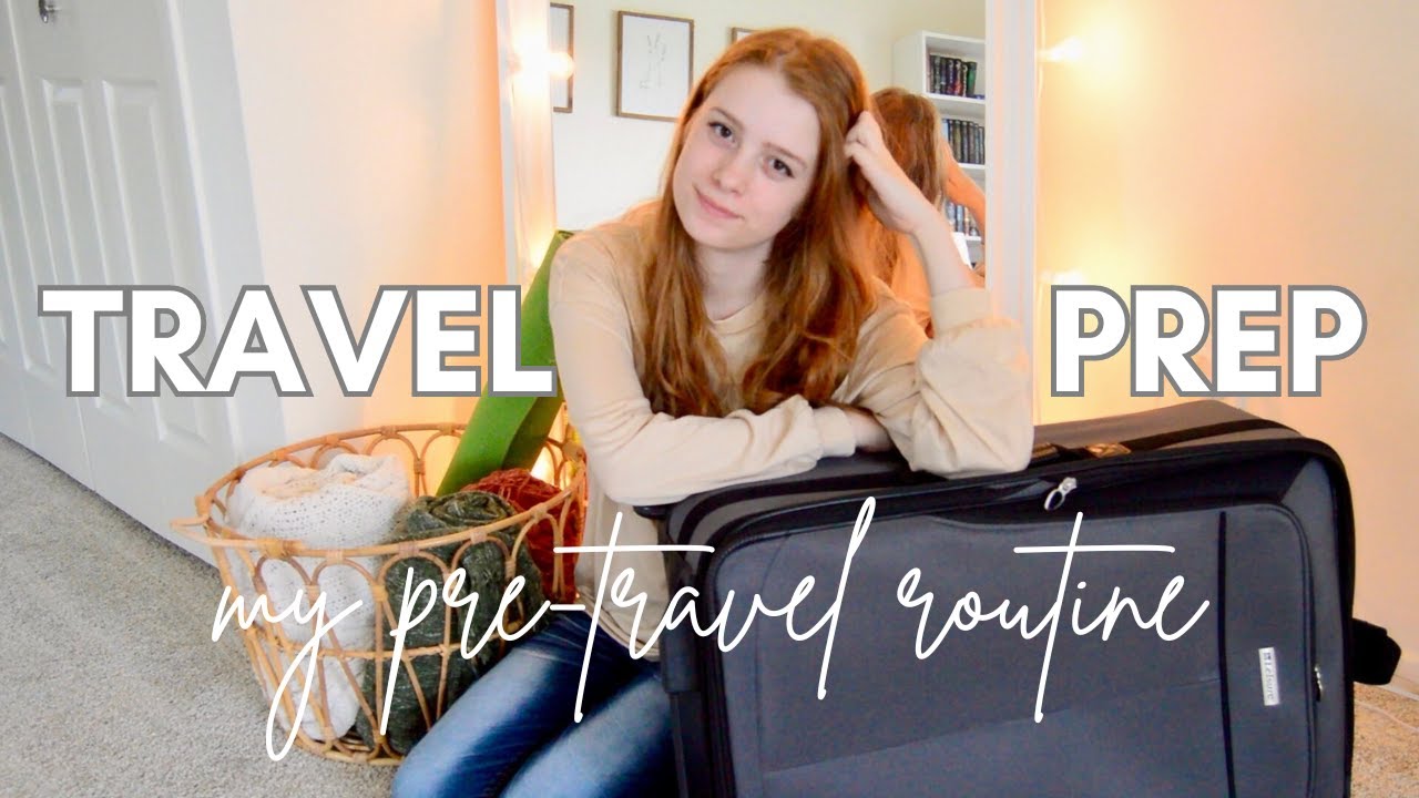 TRAVEL PREP VLOG//pack & clean with me & my travel routine - YouTube