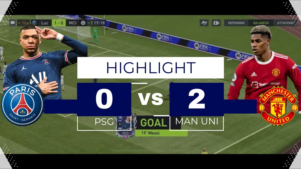 Manchester United Vs PSG highlights FIFA mobile - YouTube