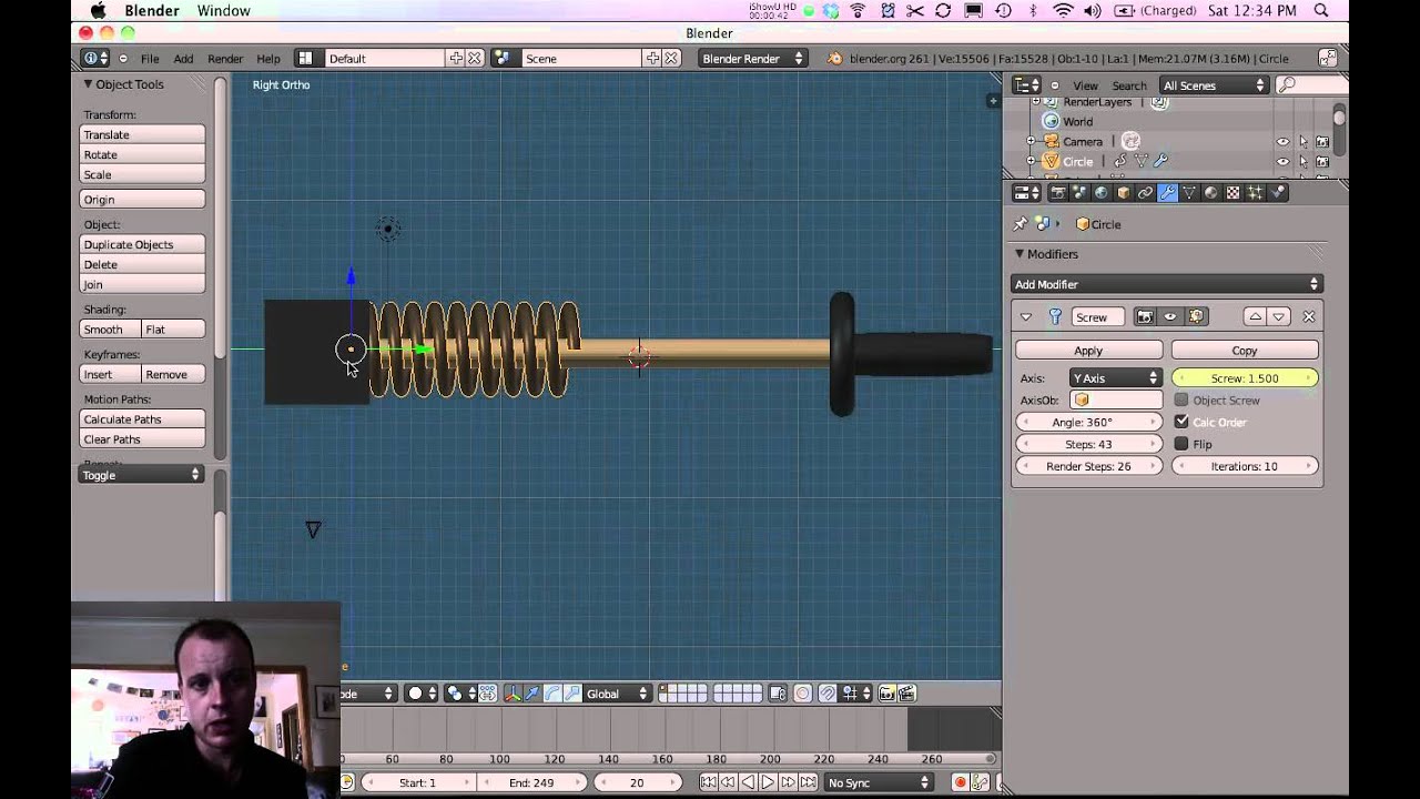 Blender quick tips - animating springs (suspension spring) - YouTube