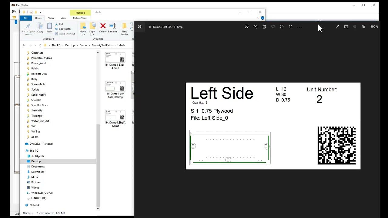 Creating Cabinet Labels for CNC Cut Cabinet Parts - YouTube