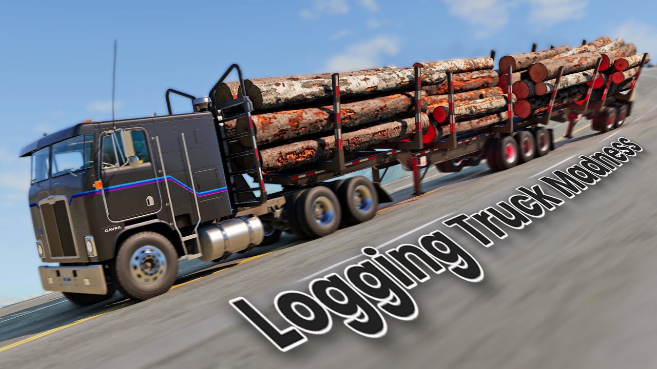 BeamNG Drive - Logging Truck Rampage (Road Rage) - YouTube