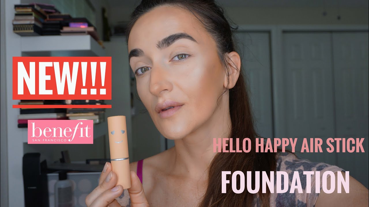 NEW BENEFIT HELLO HAPPY AIR STICK FOUNDATION REVIEW | WEARING TEST ...