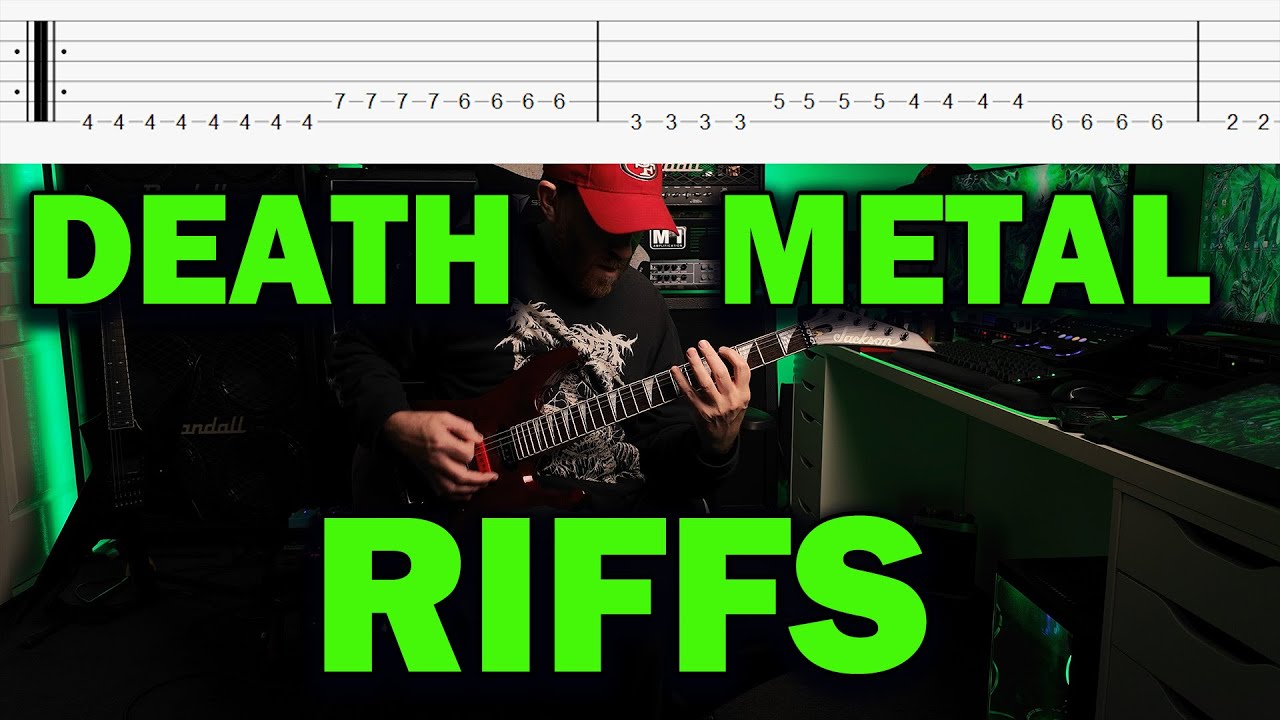 DEATH METAL RIFFS WITH TABS - SUFFOCATION STYLE - YouTube