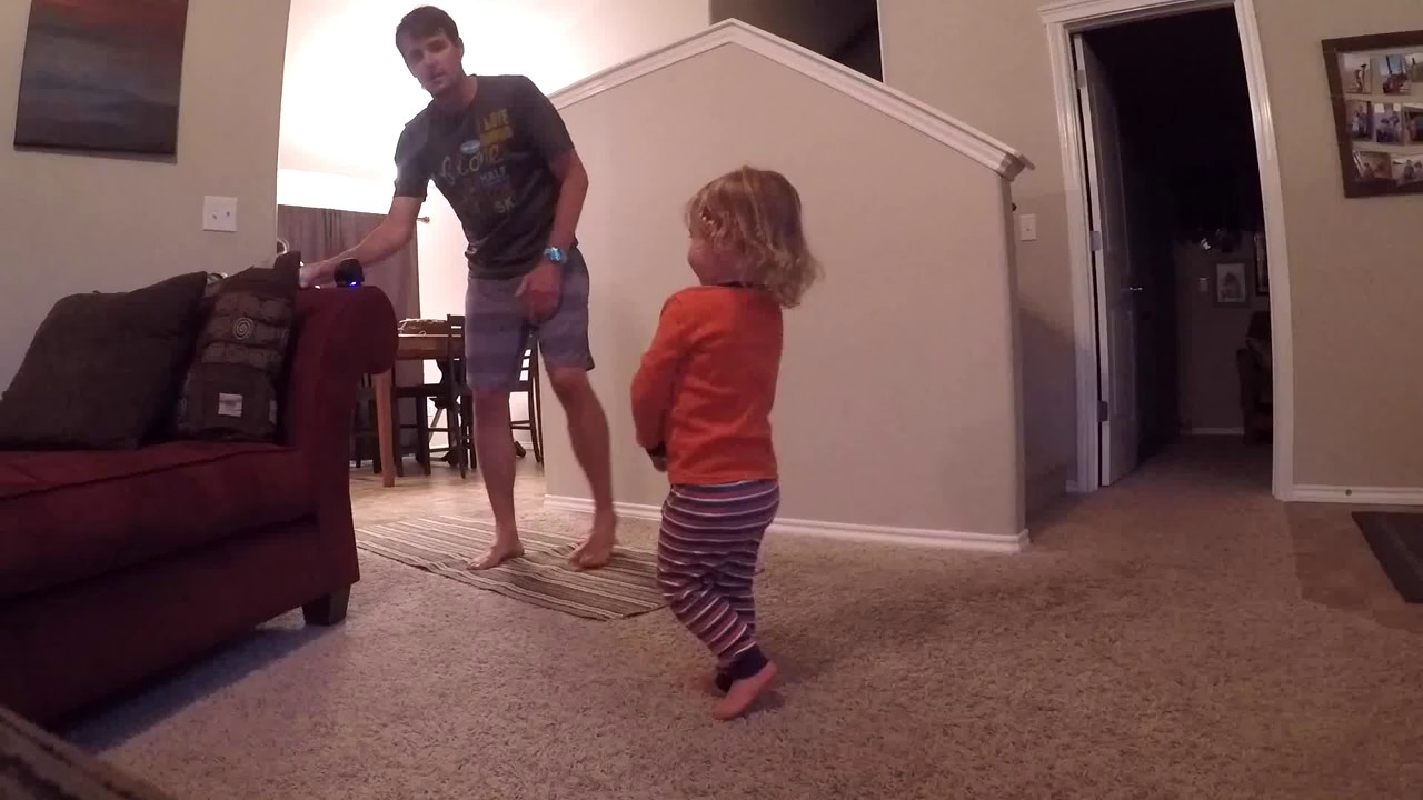 Toddler does a flip while dancing! | Nailed it! - YouTube