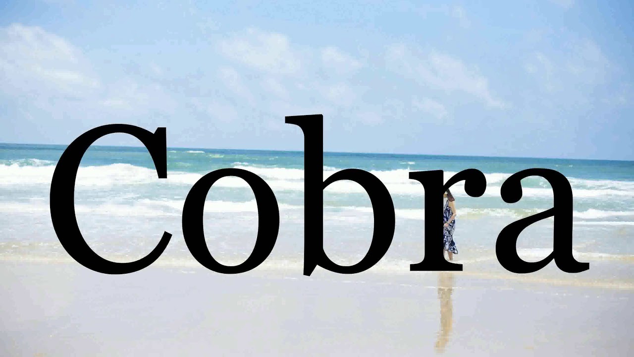 The Meaning And Symbolism Of The Word Cobra