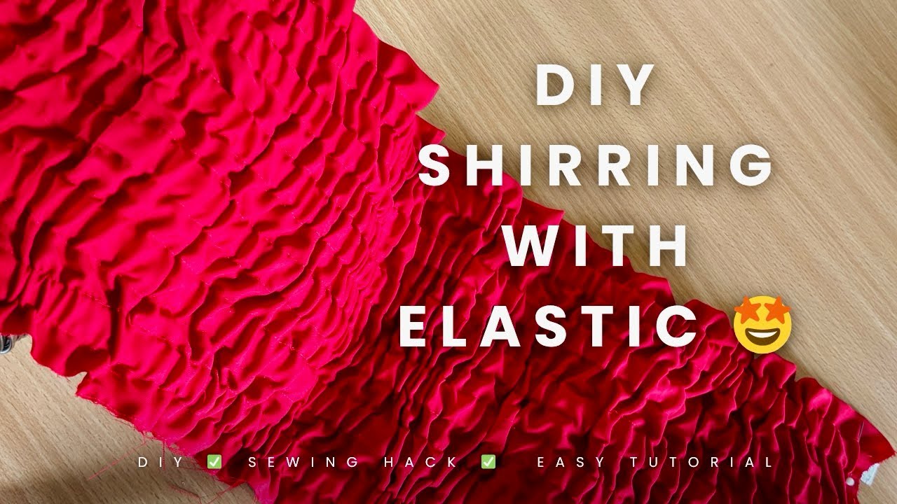 DIY Shirring with Elastic | Make Any Dress Look Cute & Designer 🌸 - YouTube