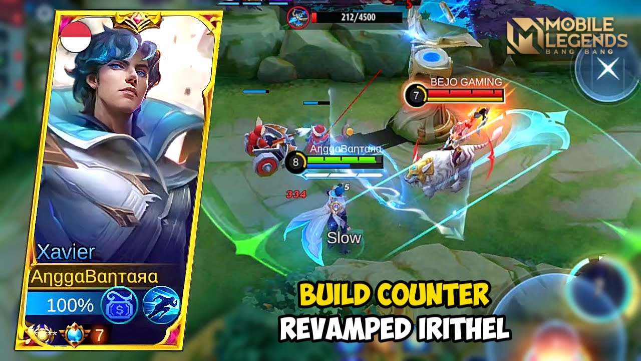 Build Xavier Counter Revamped Irithel | Xavier Mobile Legends - YouTube