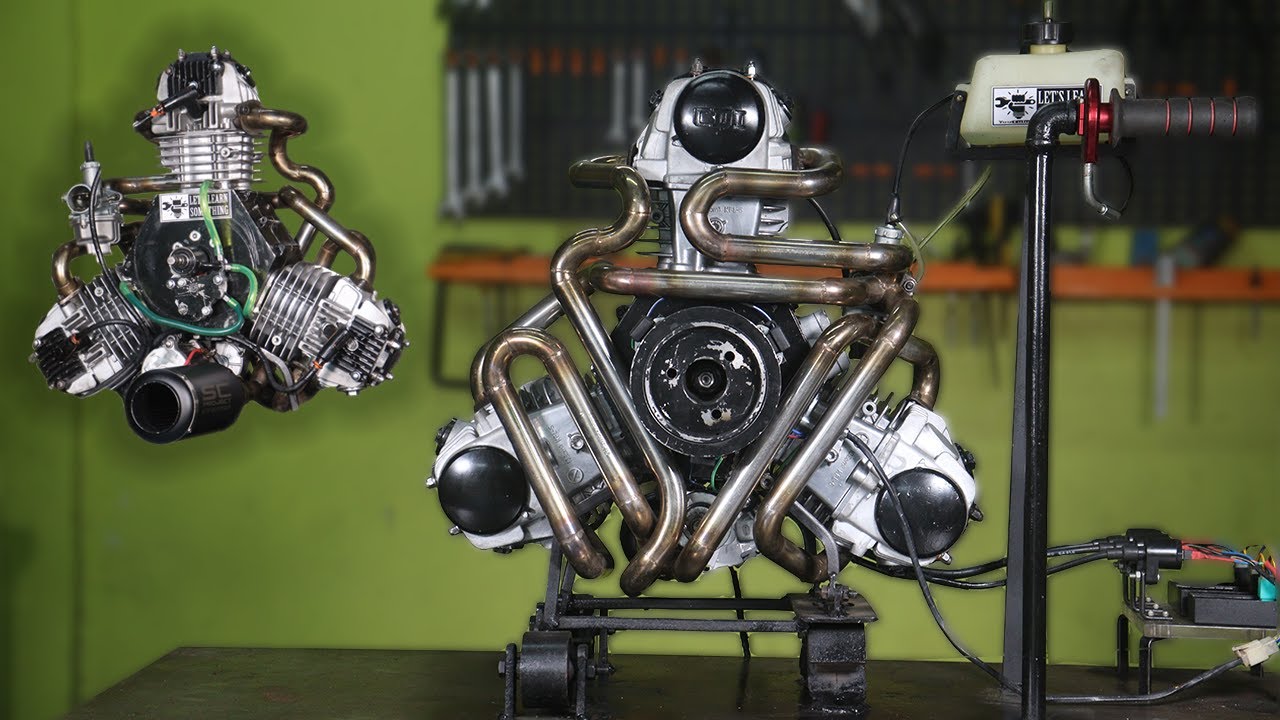 I Turn One Cylinder Engine Into Radial Engine (part 2) - YouTube