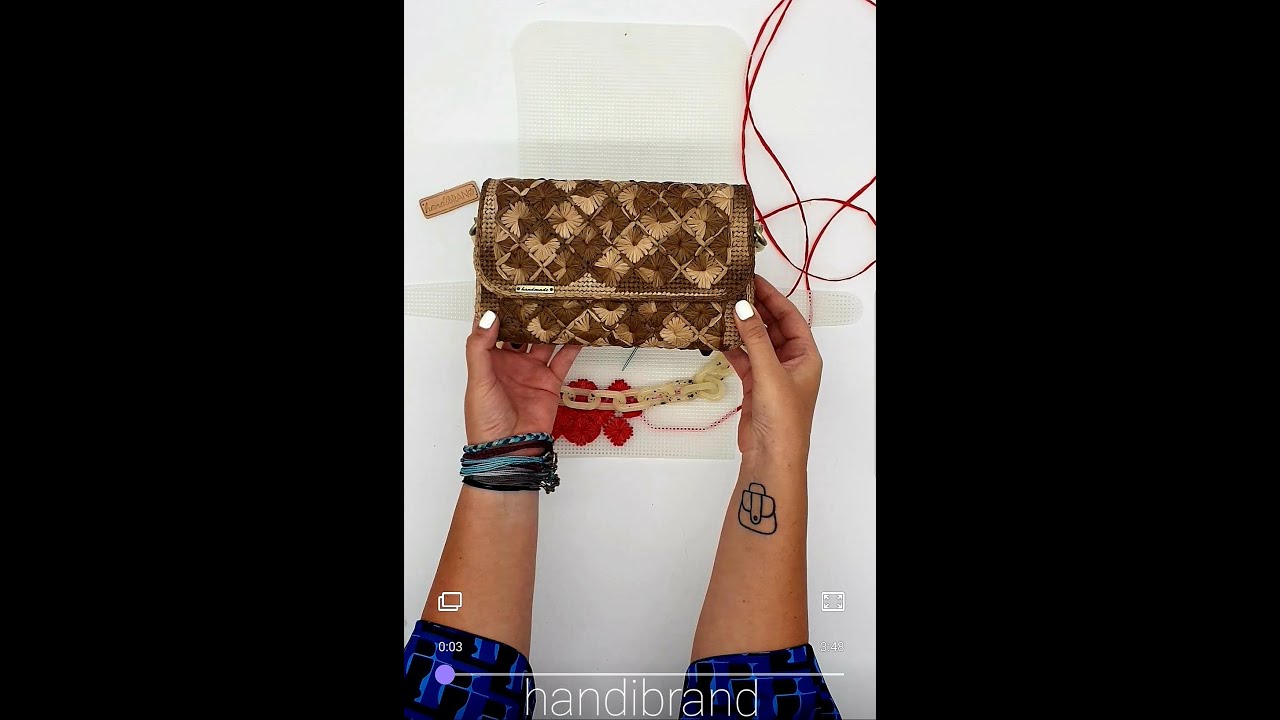 Κέντημα Τσάντα Flower Bag/handibrand - YouTube