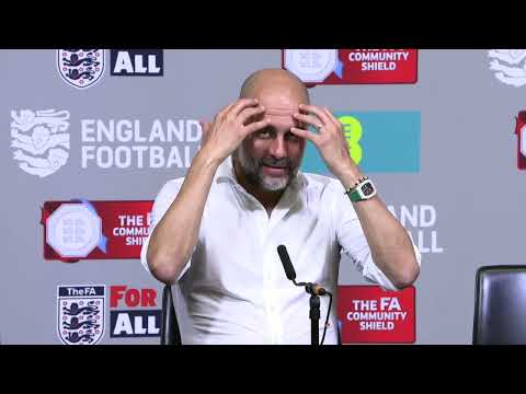 Pep Guardiola reacts to Man City losing the Community Shield to Arsenal ...