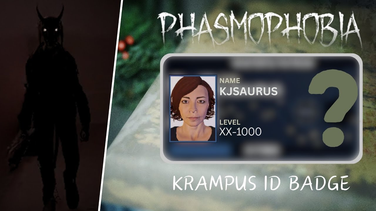 HOW TO UNLOCK KRAMPUS ID CARD AND TROPHY | Phasmophobia WINTER'S JEST 2024 - YouTube