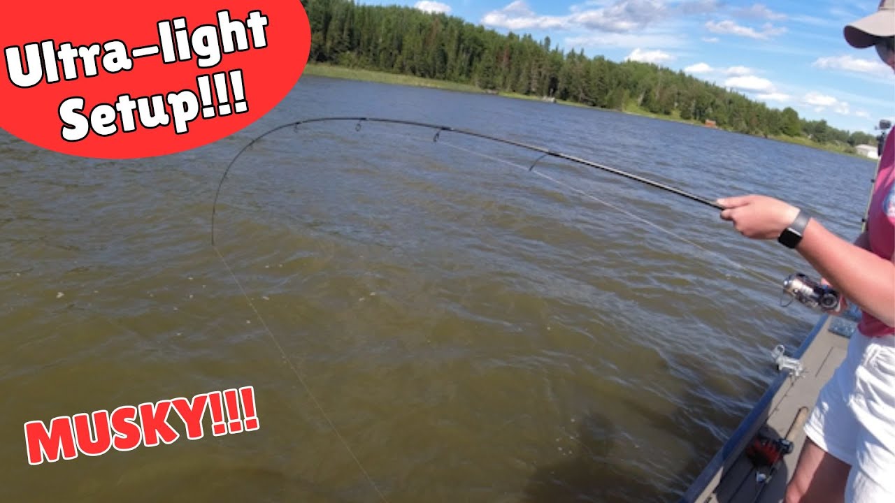 She CAUGHT a MUSKY on Ultra-light Setup!!! (10lb Line!) - Canada Musky ...