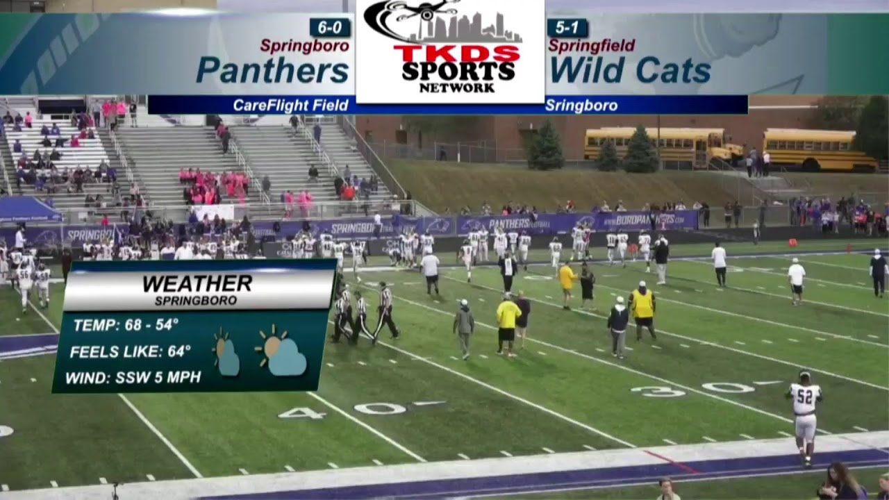 Replay High School Football Springboro Vs Springfield Ohio 2019 - YouTube