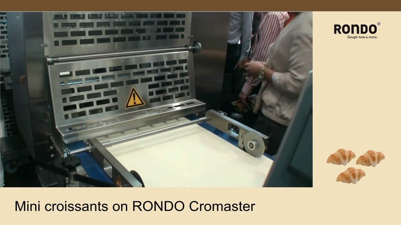 Rondo Cromaster Commercial Croissant Machine in IBA - Mini Croissants ...