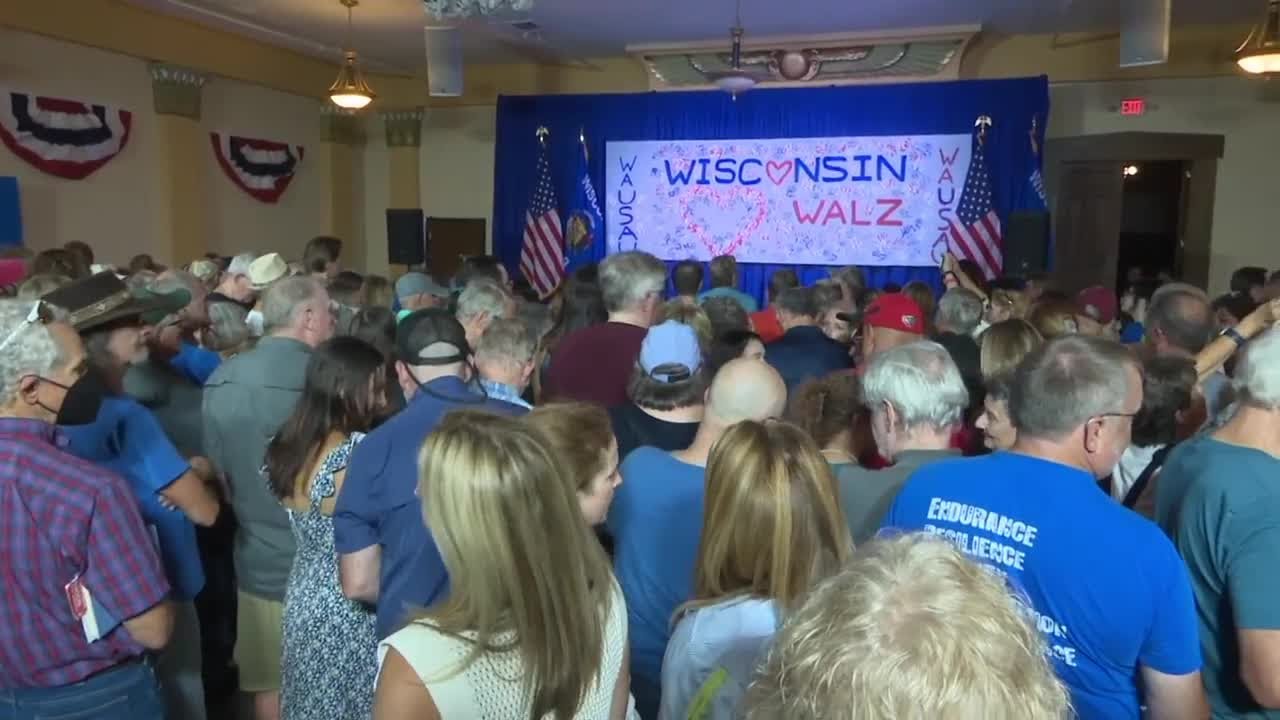 Gov. Walz makes first central WI campaign stop, Sen. Vance announces ...