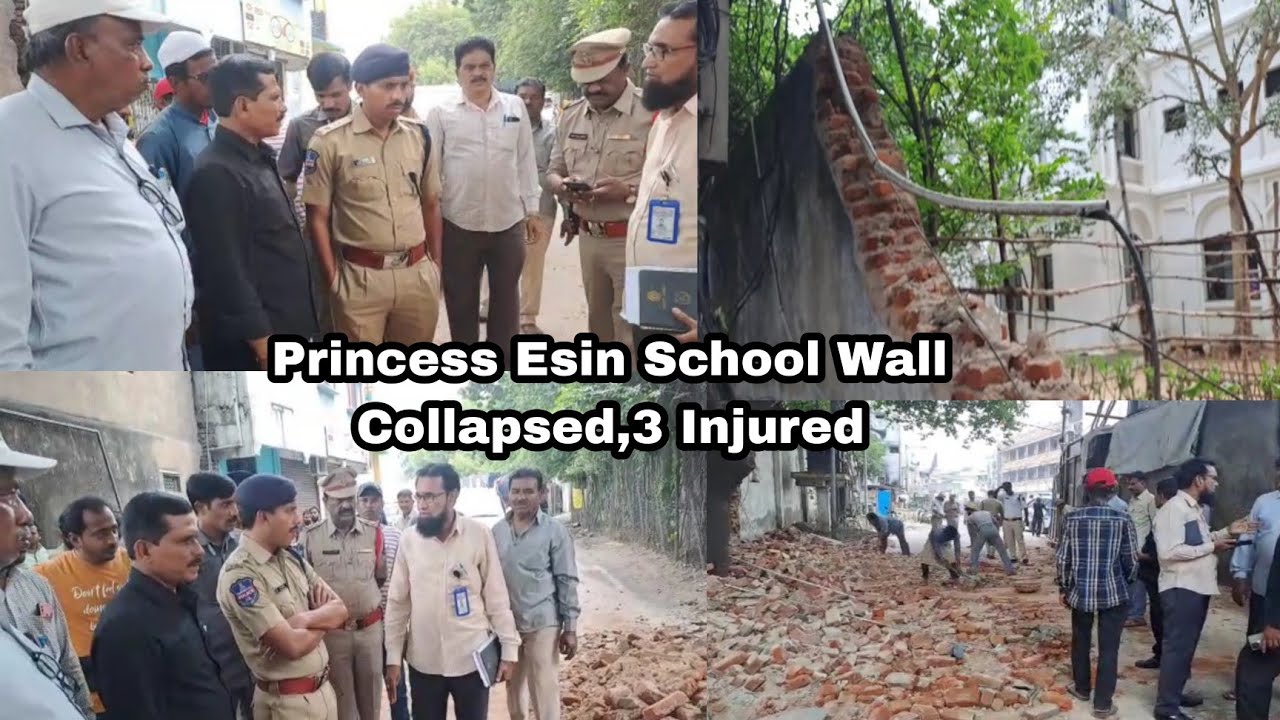 School Wall Collapsed Purani Haveli Princess Esin School DCP Reached Spot. - YouTube