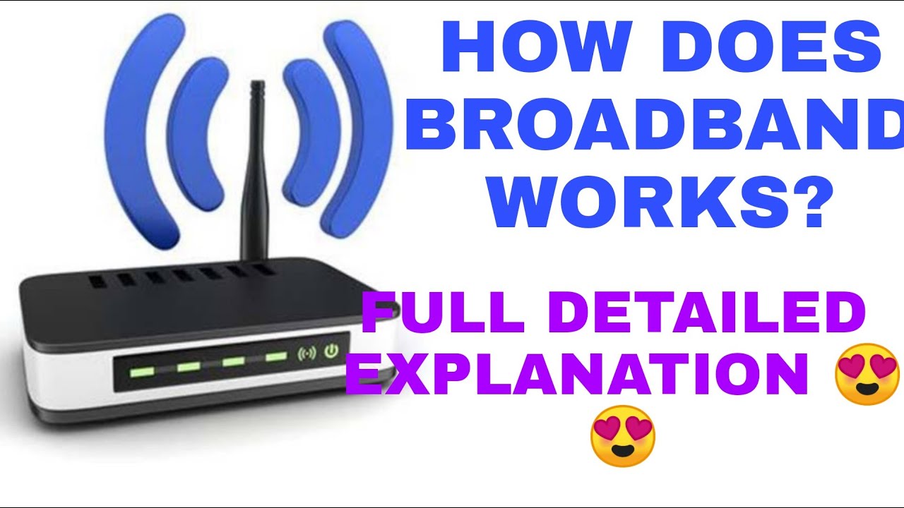How broadband internet connection works ? - YouTube