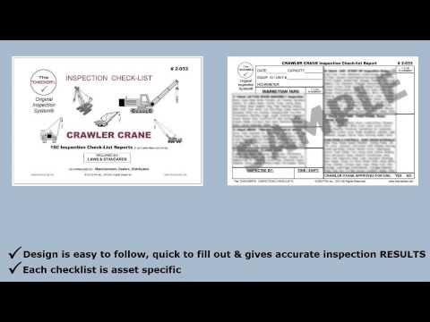 Crawler Crane Inspection Checklist #2-033 The Checker - YouTube