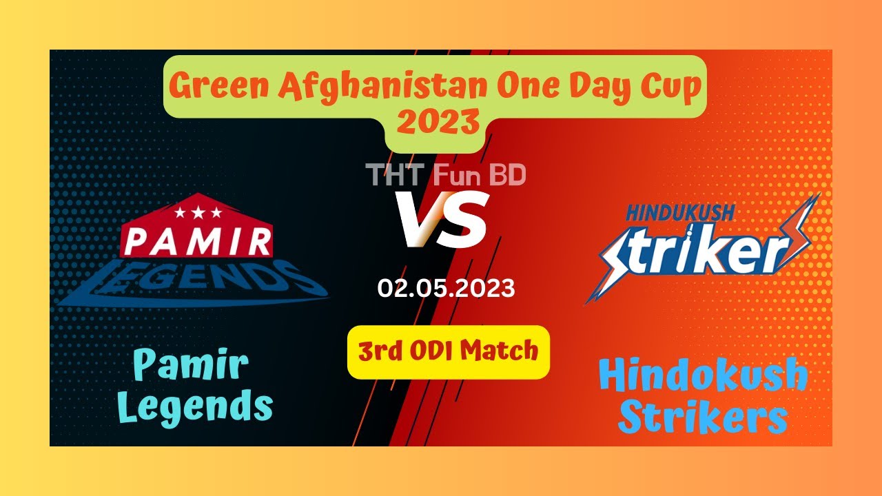 Pamir Legends vs Hindokush Strikers, Green Afghanistan One Day Cup Live ...