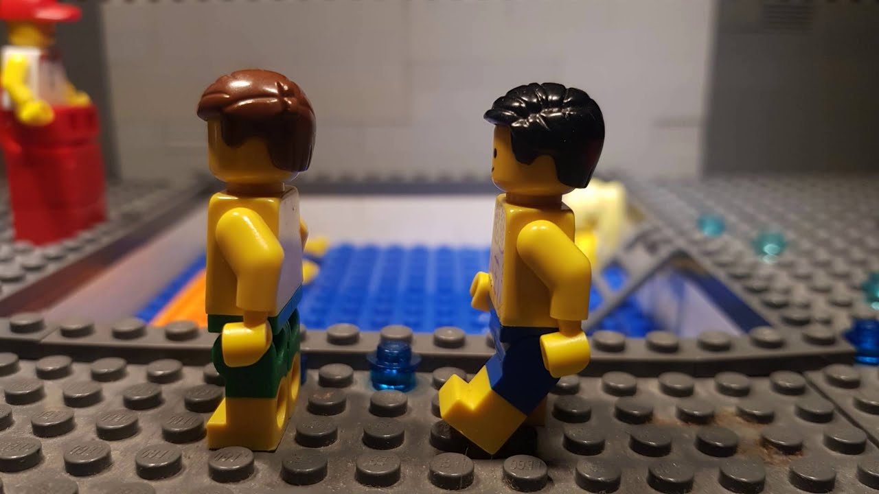 Lego swimming pool - YouTube