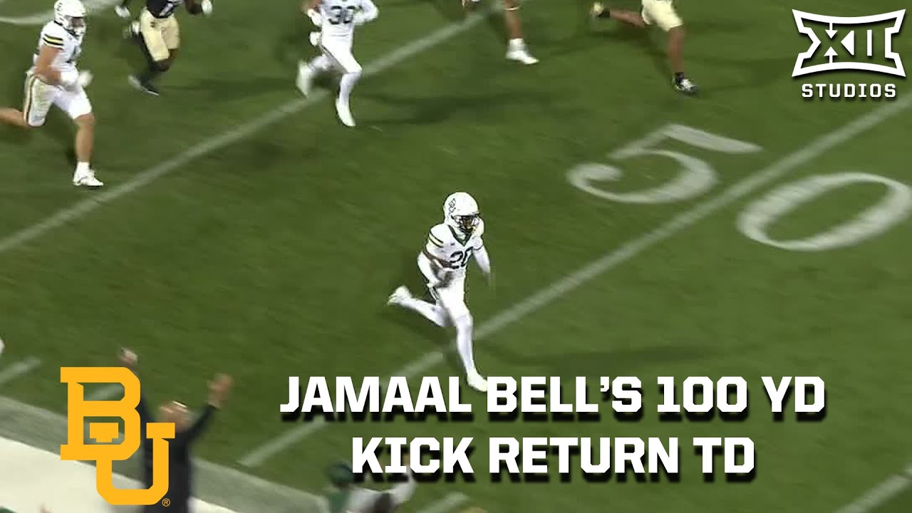 Jamaal Bell 100-Yard Kick Return Touchdown vs. Colorado - YouTube
