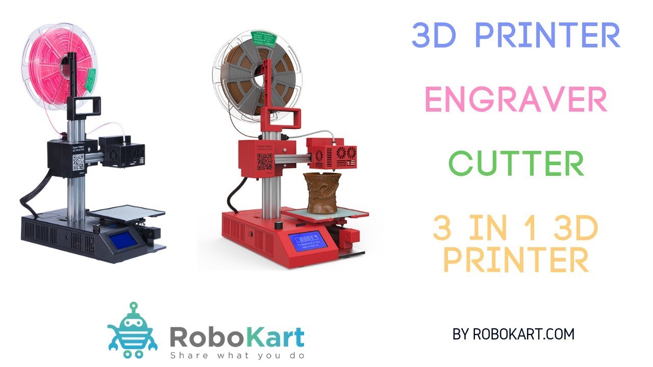 Robokart 3 in 1 3D Printer - YouTube