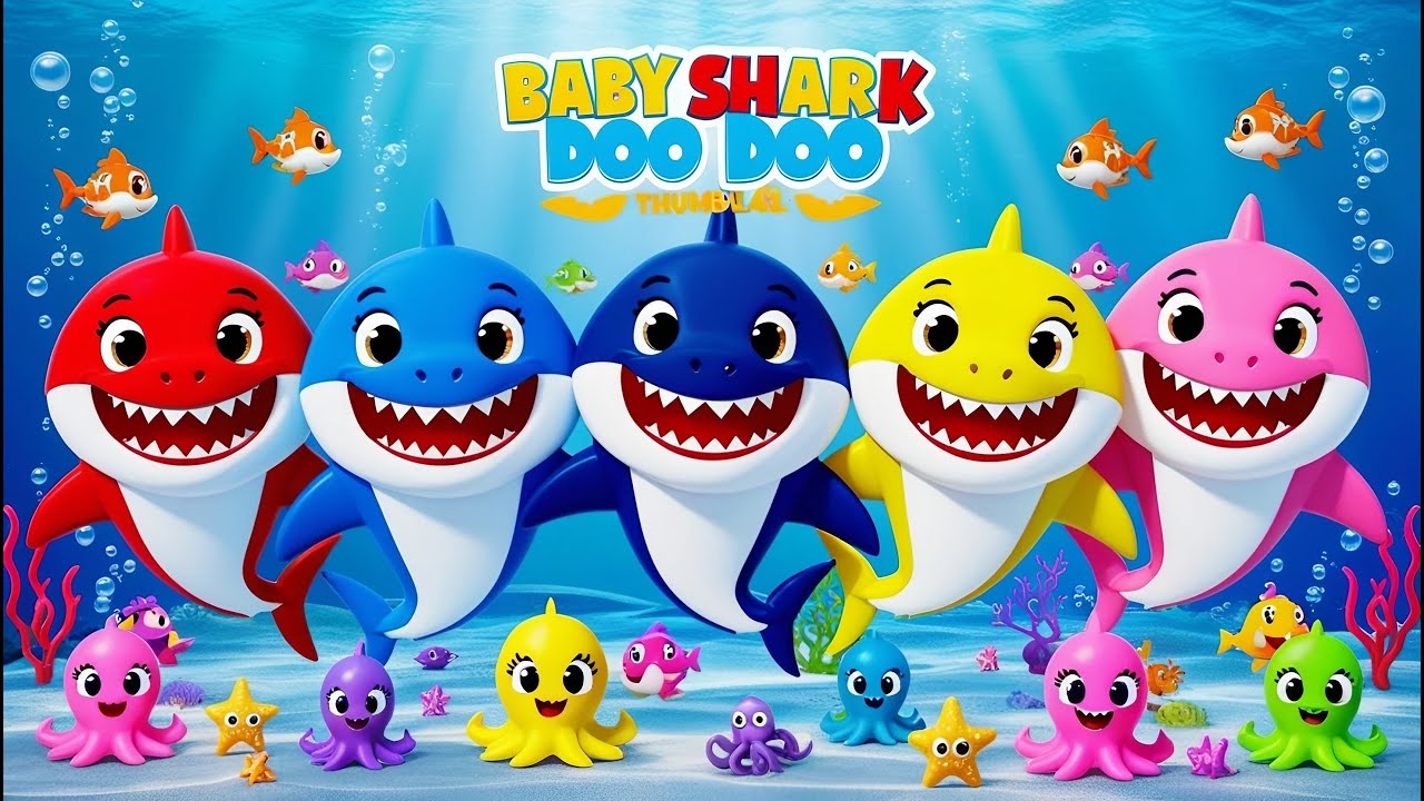 Baby Shark Doo Doo Doo Dance | Fun & Bubbly Nursery Rhymes - YouTube