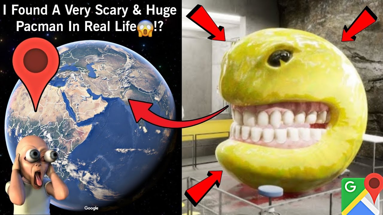 😶‍🌫️😰I Found A Very Scary Pacman In Google Earth!? #viral #viralvideo # ...