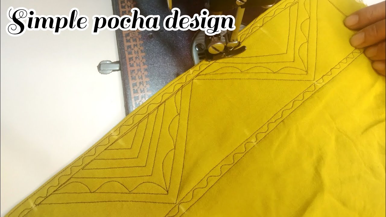 Easy and simple pocha morhi design #latestpochadesign #howtomake #pocha ...