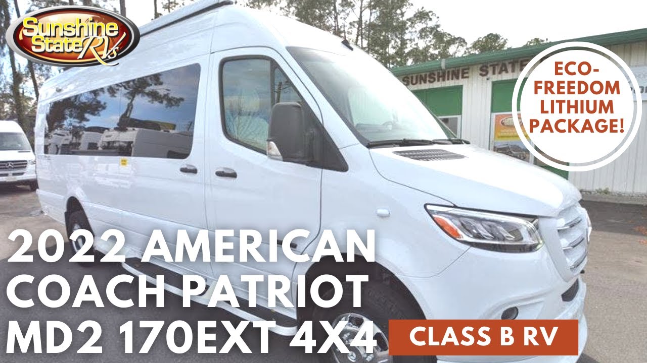 New 2022 American Coach Patriot MD2 170EXT 4 Wheel Drive Class B RV ...