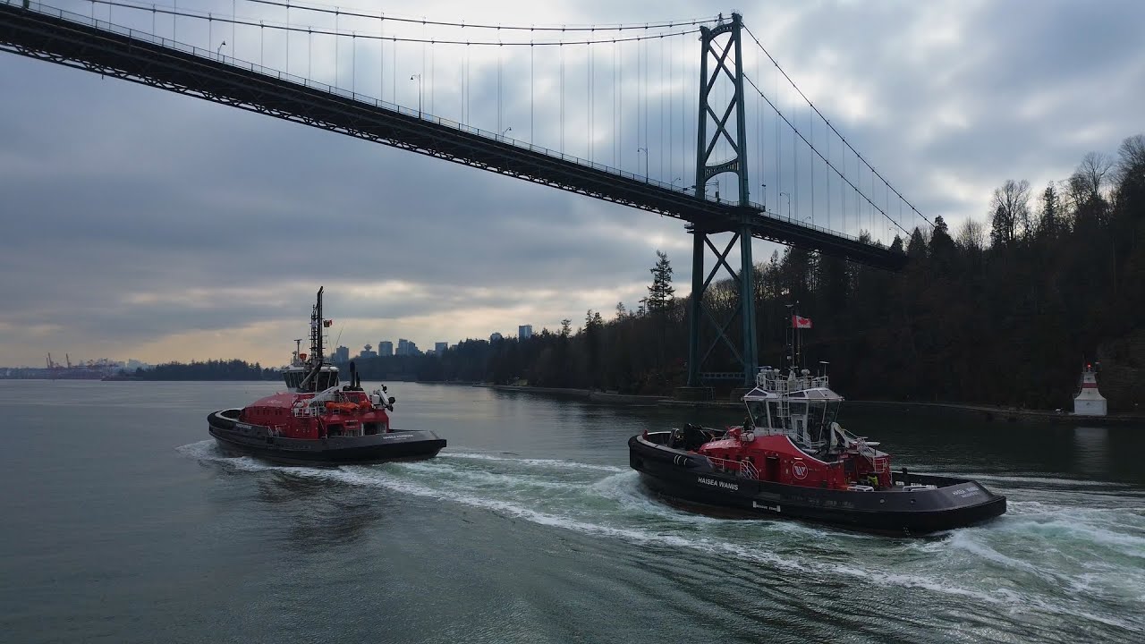Haisea Kermode enters Vancouver harbour for the fist time along side ...