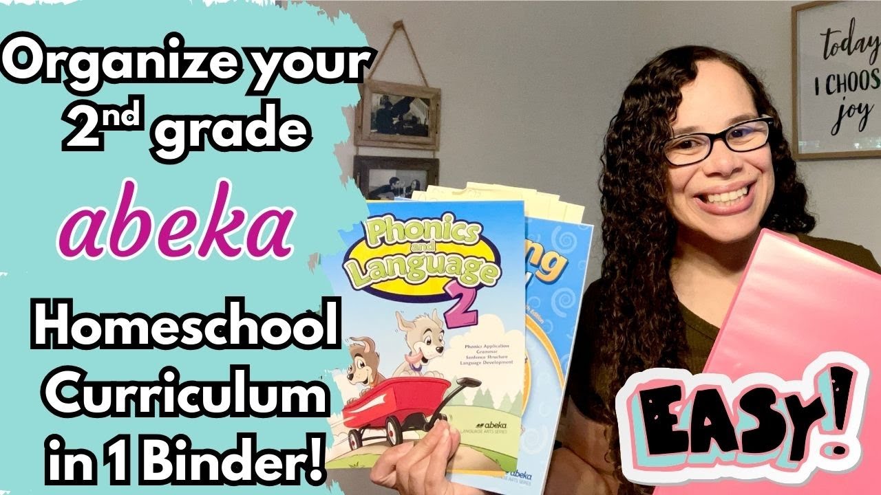EASIEST WAY to ORGANIZE your ABEKA 2nd Grade Curriculum! - YouTube