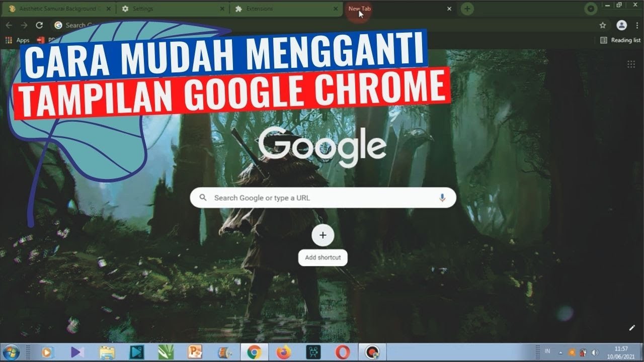 Cara Mengubah Tampilan Google Chrome di Laptop / Komputer - YouTube
