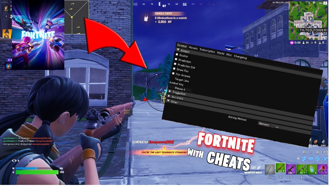 using the NEW BEST fortnite CHEATS | Retox services - YouTube