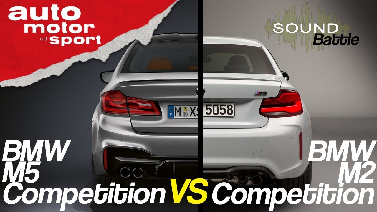 BMW M2 Competition vs BMW M5 Competition: Sound-Battle (2018) I auto ...