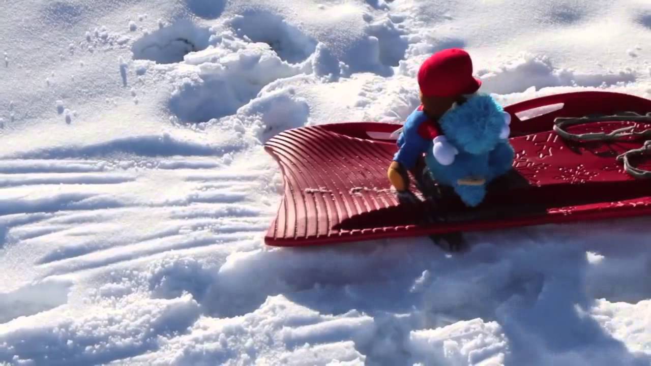 Mario and Cookie Monster Sledding Super Mario Driving Sledding ...