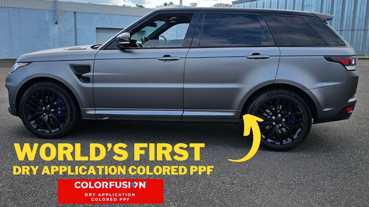 STEALTH GUNMETAL GREY RANGE ROVER SVR | VVIVID COLORED PPF COLORFUSION ...