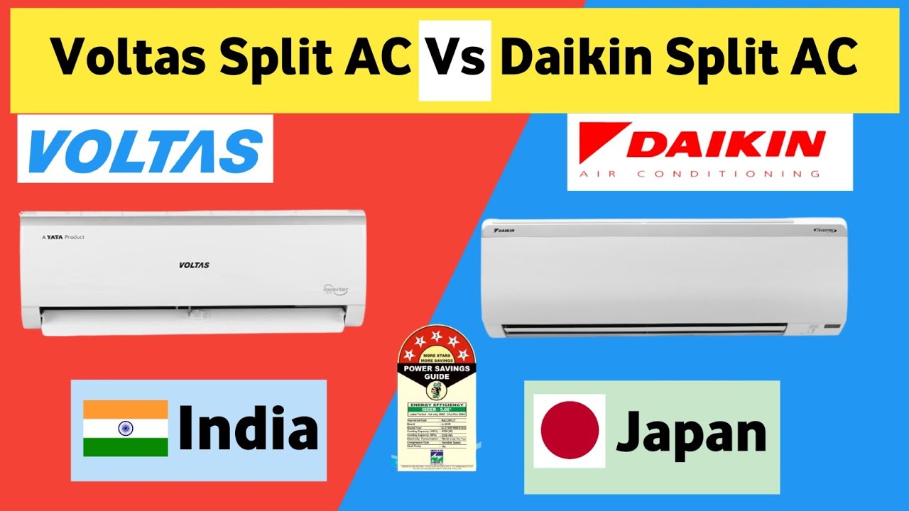 Voltas Split AC Vs Daikin Split AC।। Voltas AC अच्छा है या Daikin AC।। - YouTube